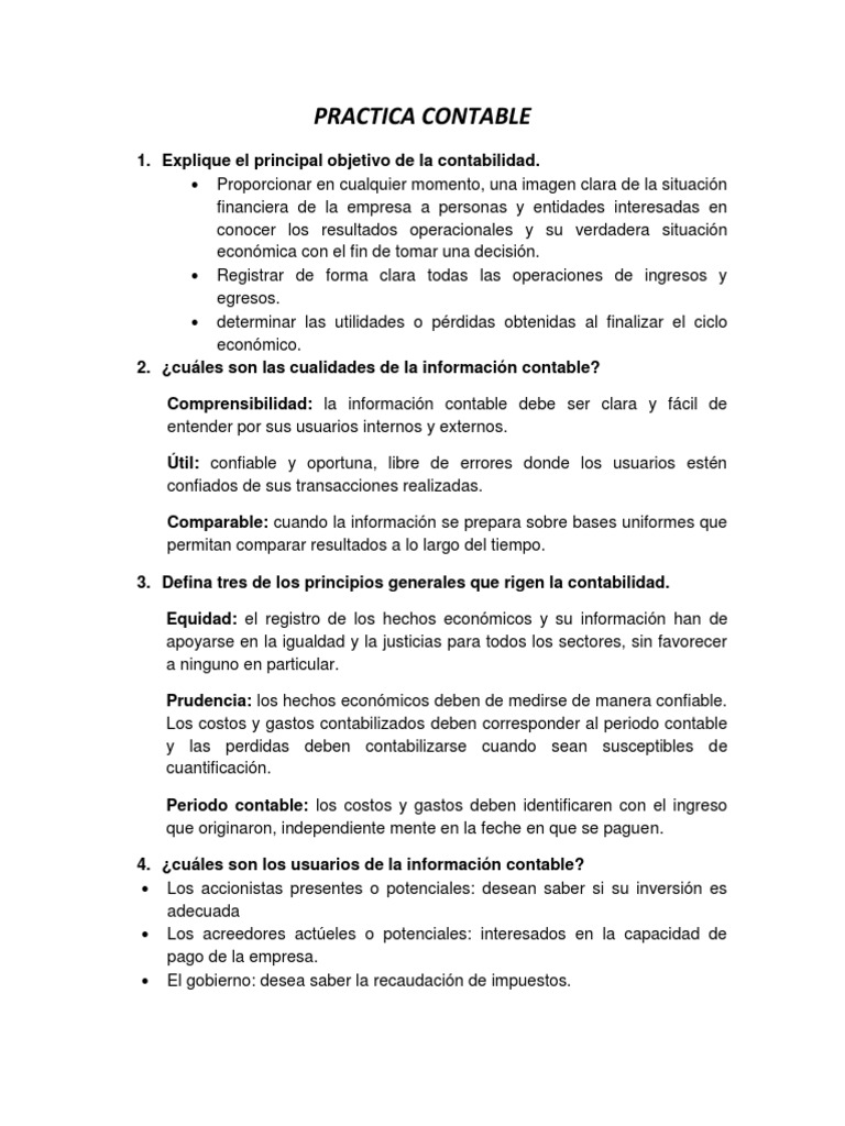 Practica Contable | PDF | Contabilidad | Gobierno