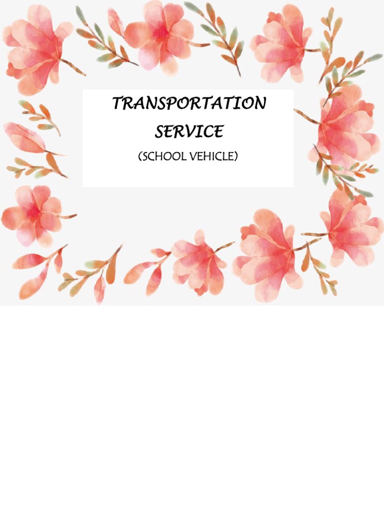 Transportation Cover Page | PDF