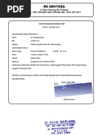 Surat Keterangan Sakit Klinik Patria Medika | PDF
