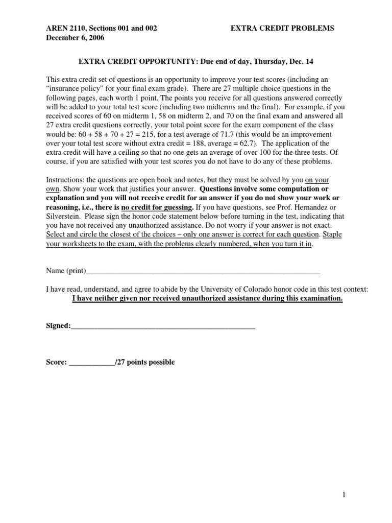 Extra Credit Questions f06 | PDF | Heat | Enthalpy