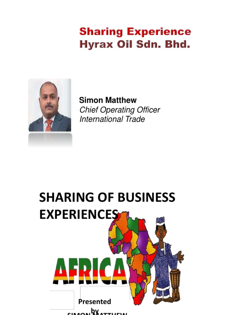 Hyrax Oil SDN BHD Presentation Slide | PDF | Africa | Economies