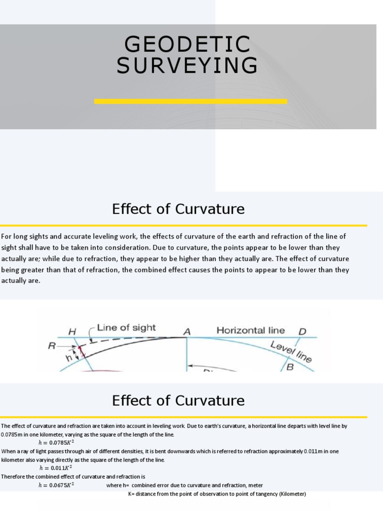 Geodetic Surveying-1 | PDF | Refraction | Applied And Interdisciplinary ...