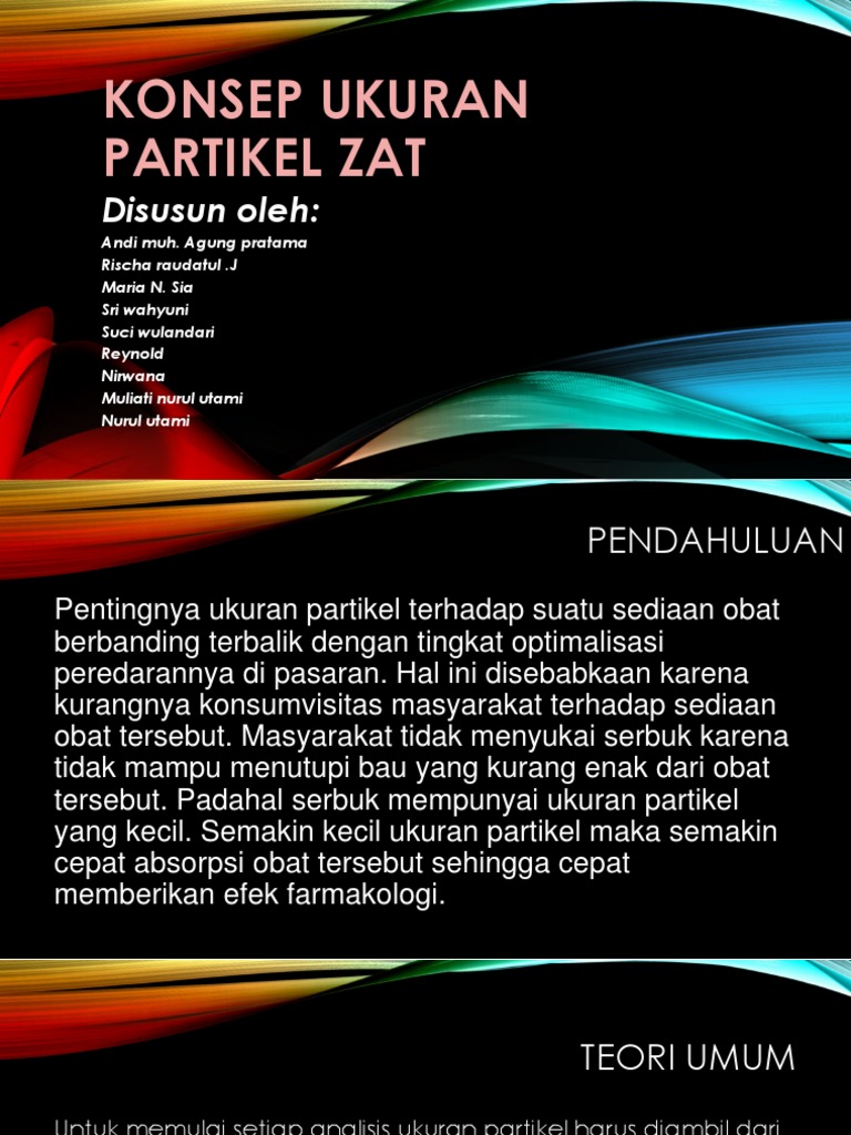 Konsep Ukuran Partikel Zat | PDF