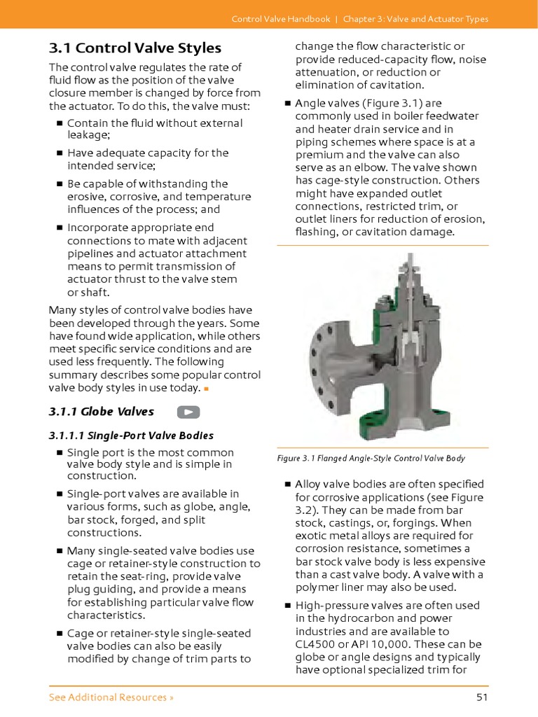 Chapter 3 Valve and Actuator Types | PDF | Valve | Pipe (Fluid Conveyance)