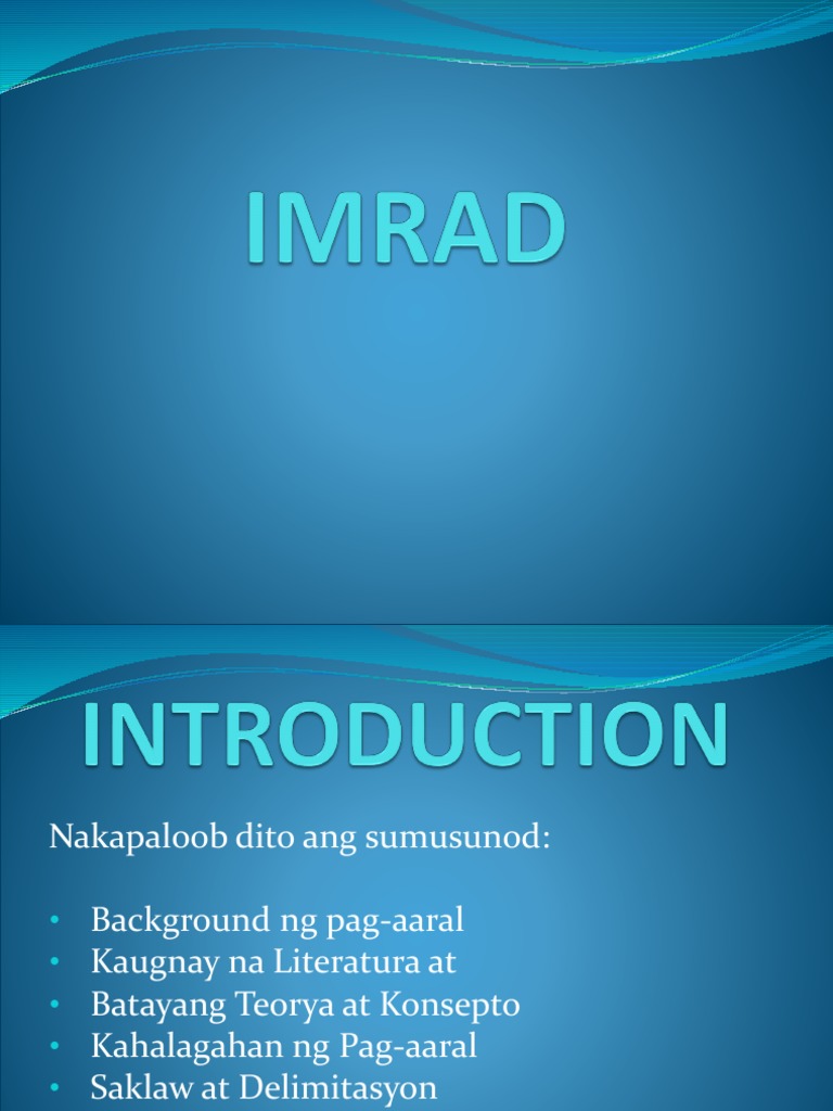 Imrad | PDF