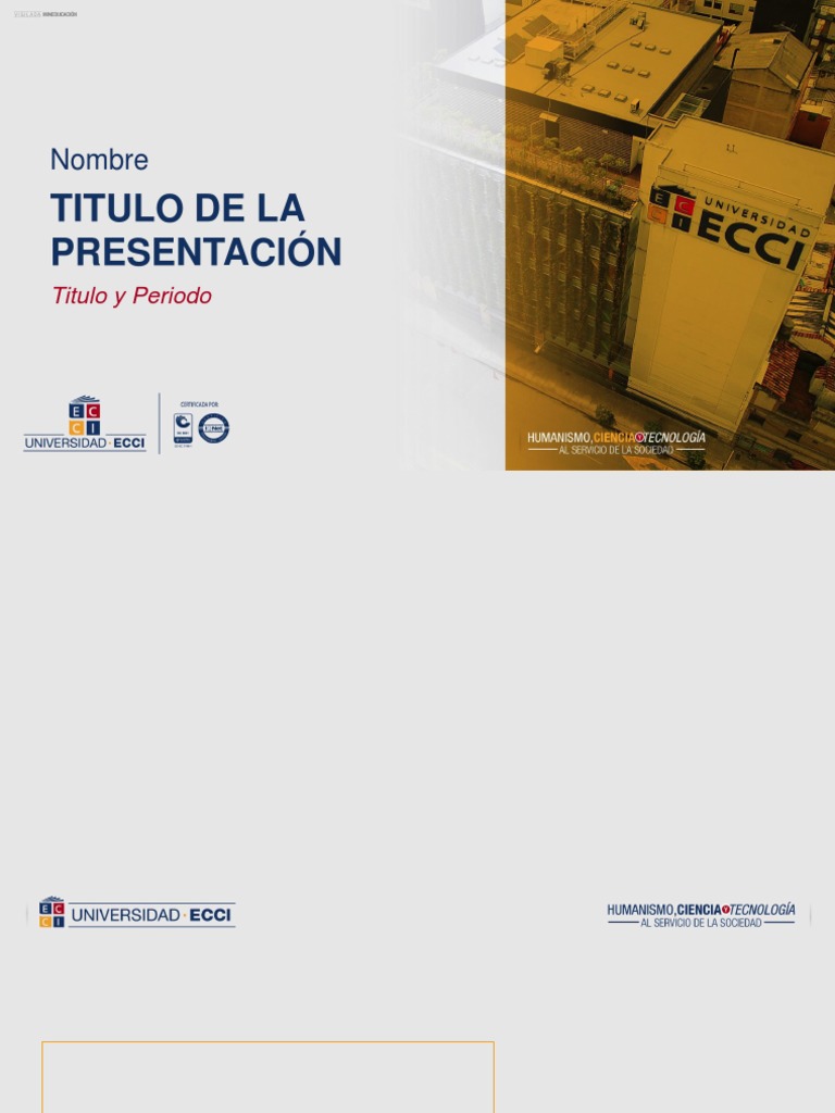 Plantilla Presentacion2018 Universidad Ecci Bogota | PDF
