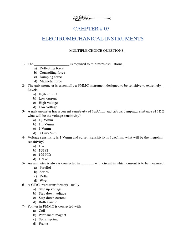 Mcqs Pdf Accuracy And Precision Observational Error