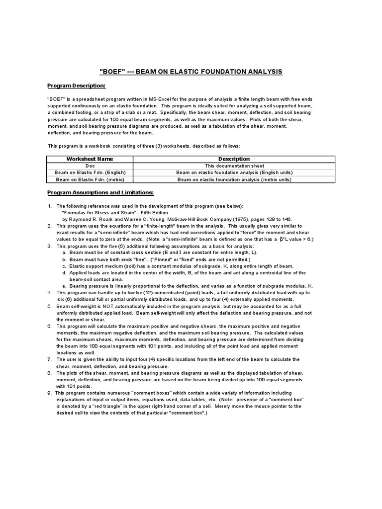 Beam On Elastic Foundation | Download Free PDF | Beam (Structure ...