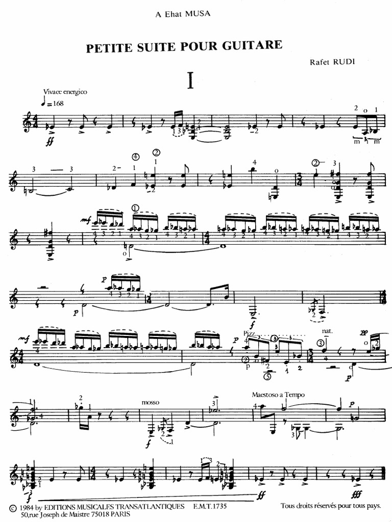 Rafet Rudi-Pequeña Suite PDF | PDF