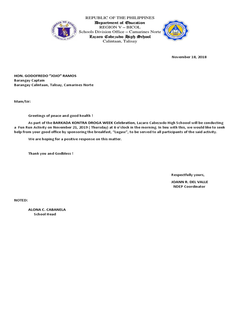 Letter | PDF | Philippines | Government