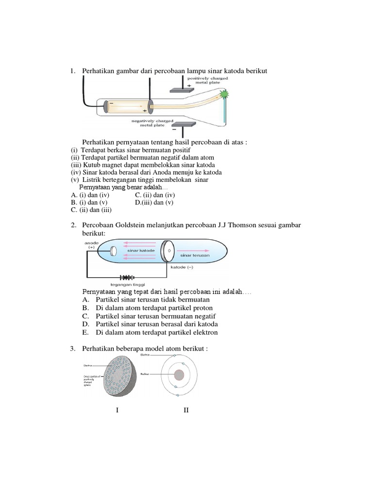 Contoh Soal Teori Atom | PDF