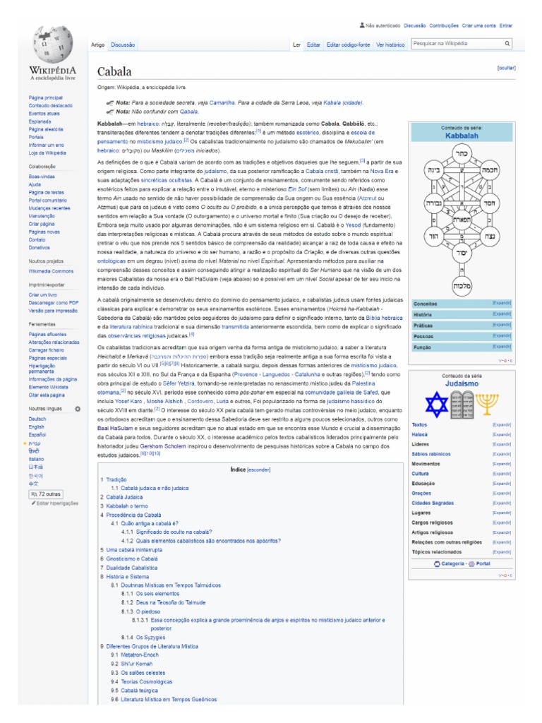 Cabala Wikipedia Org Wiki Cabala 2020 02 17 18 - 26 - 55 | PDF