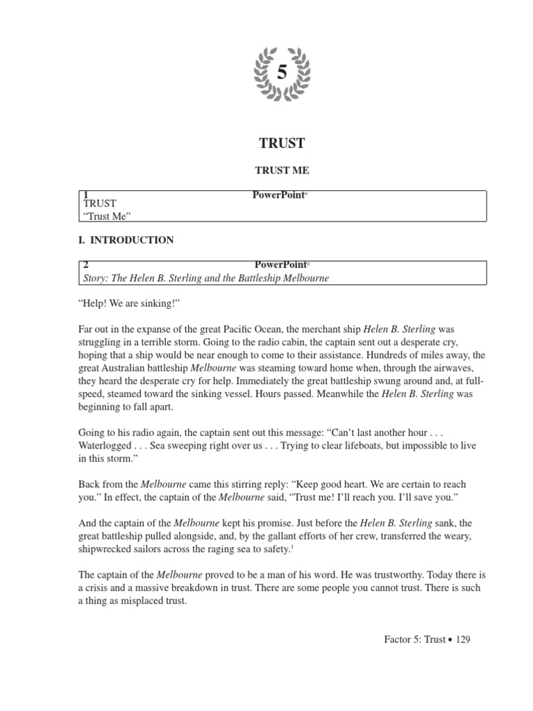 05 Trust Script | PDF | Faith Healing | Doubt