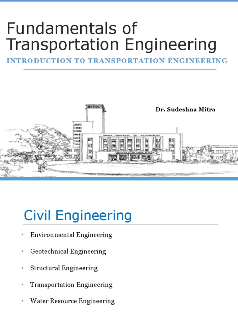 Introduction to Transportation Engineering | PDF | Train | Mode Of ...