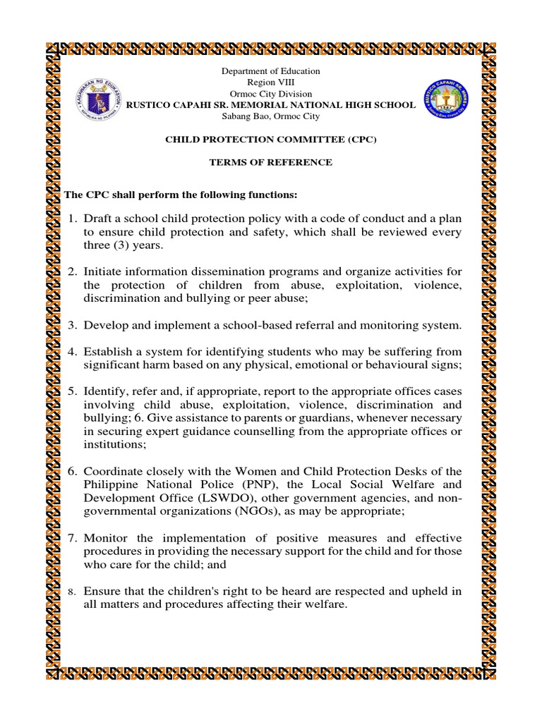 Terms of Reference | PDF