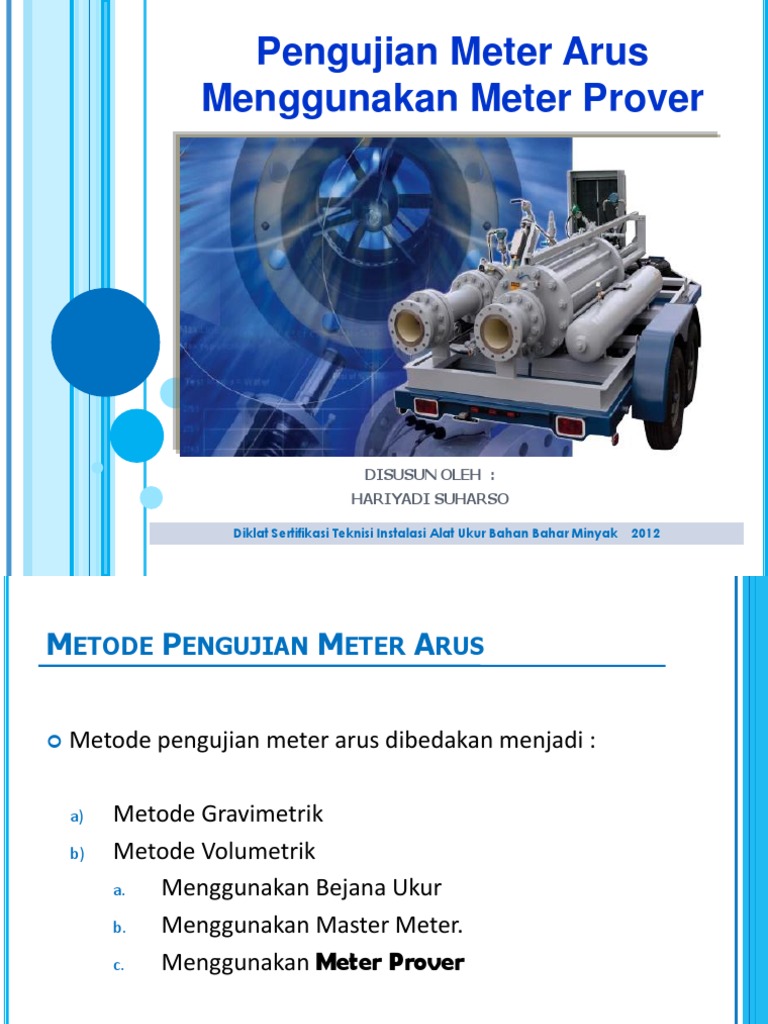 Pengujian Meter Arus - Meter Prover | PDF