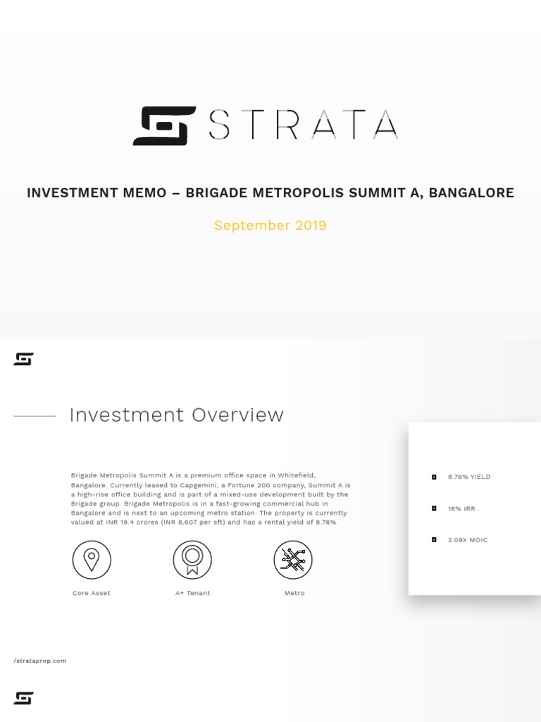 Investment Opportunity in Bangalore | PDF | Finance & Money Management ...