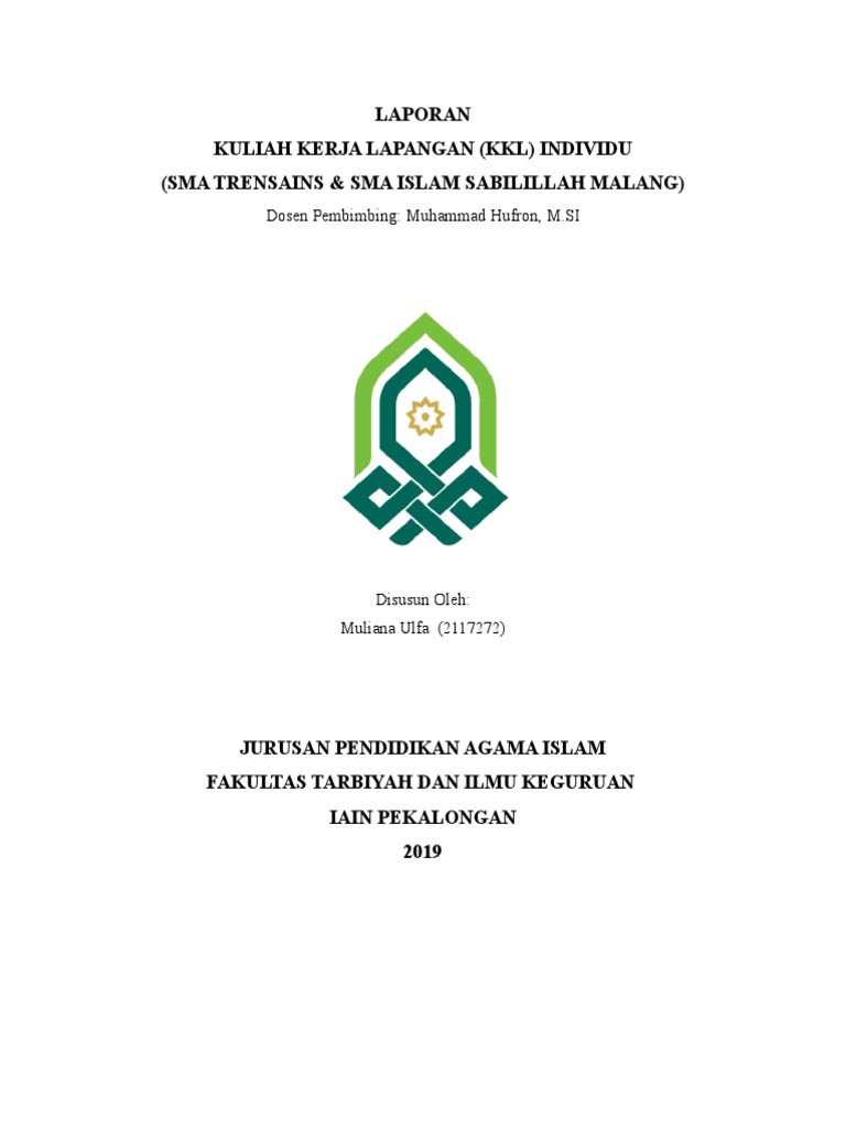 Laporan KKL Individu | PDF | Karier & Perkembangan