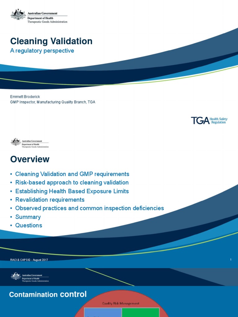 Presentation Cleaning Validation | PDF