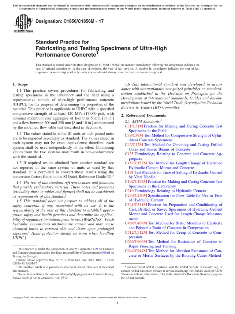 Astm C 1856 - C 1856M - 17 | PDF