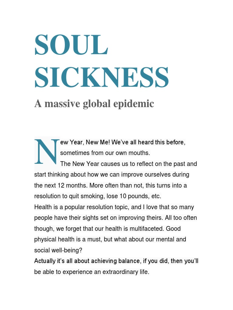 Soul Sickness | PDF
