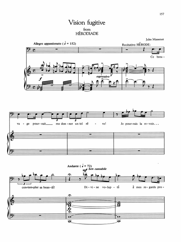 Vision Fugitive (Hérodiade) | PDF