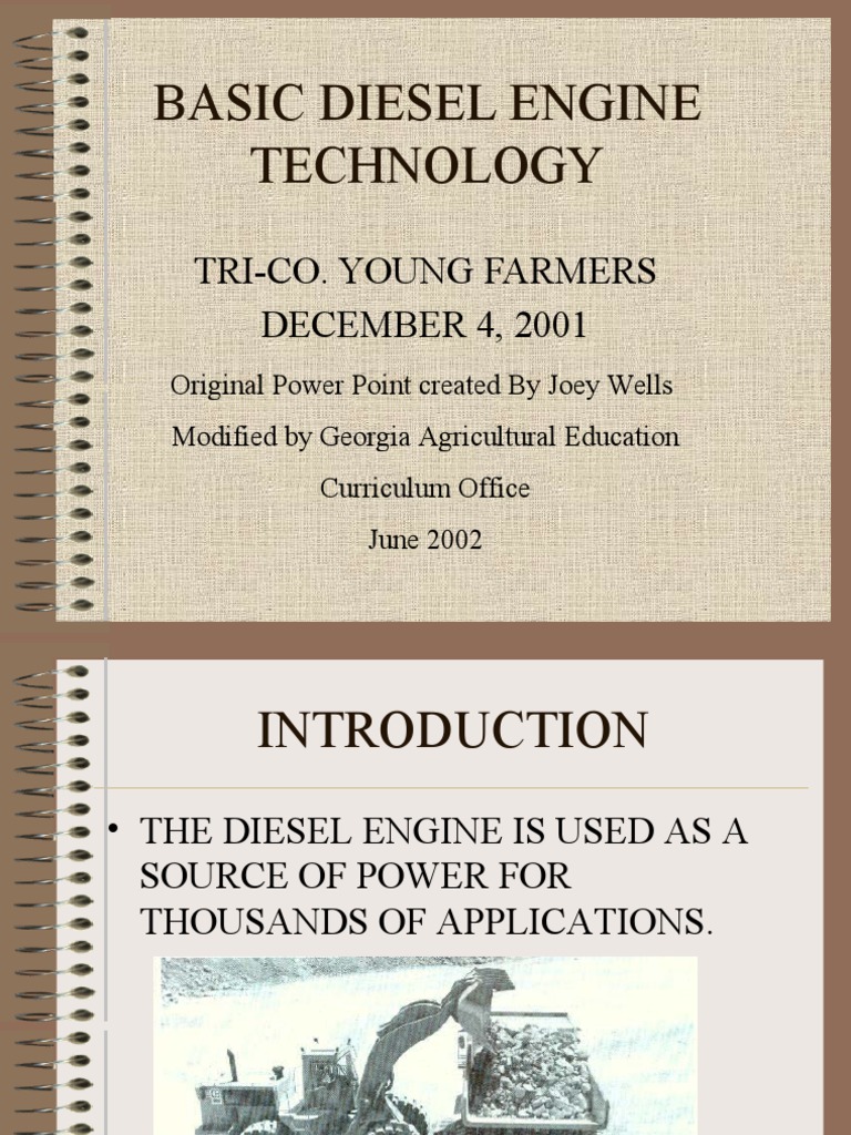 Basic Diesel Engine Technology | PDF | Digital Technology | Internal ...
