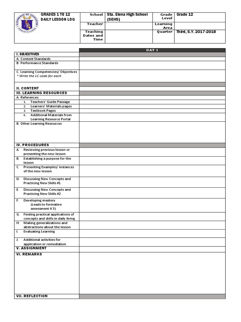 Blank DLP Form | PDF