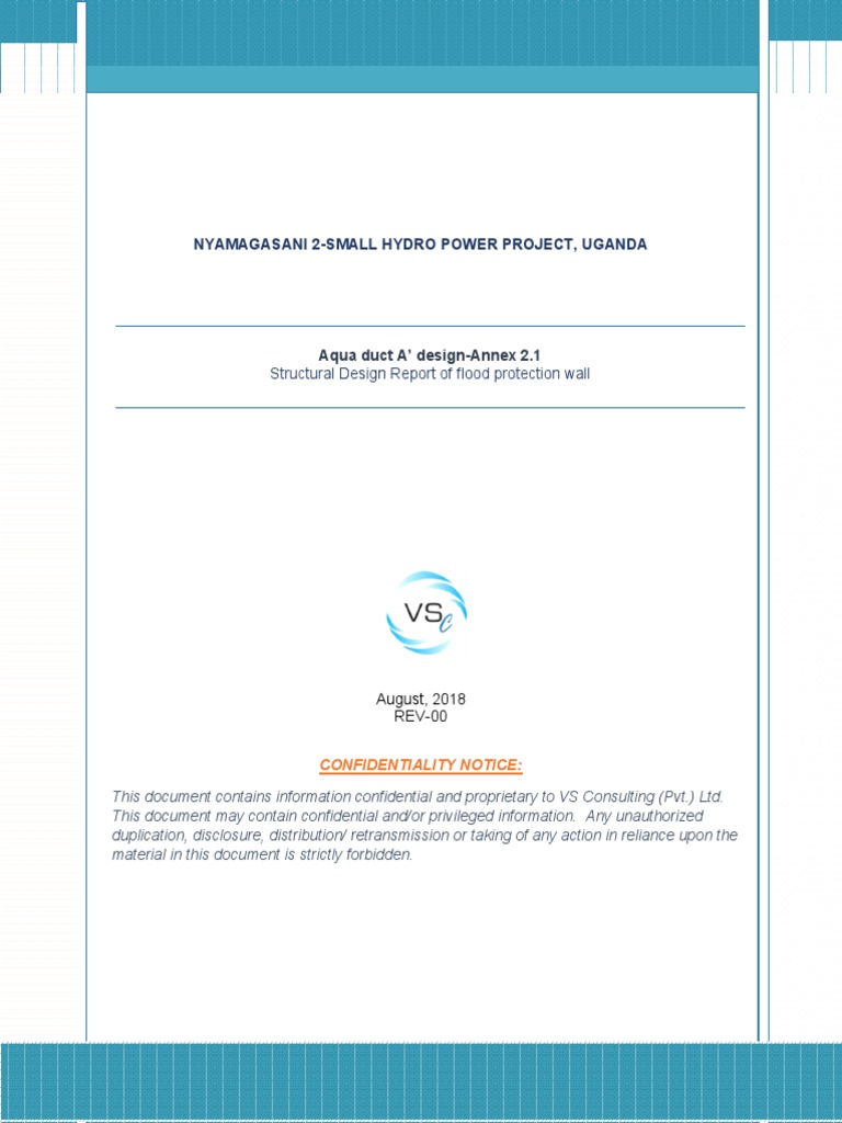 Flood Protection Wall Design | PDF