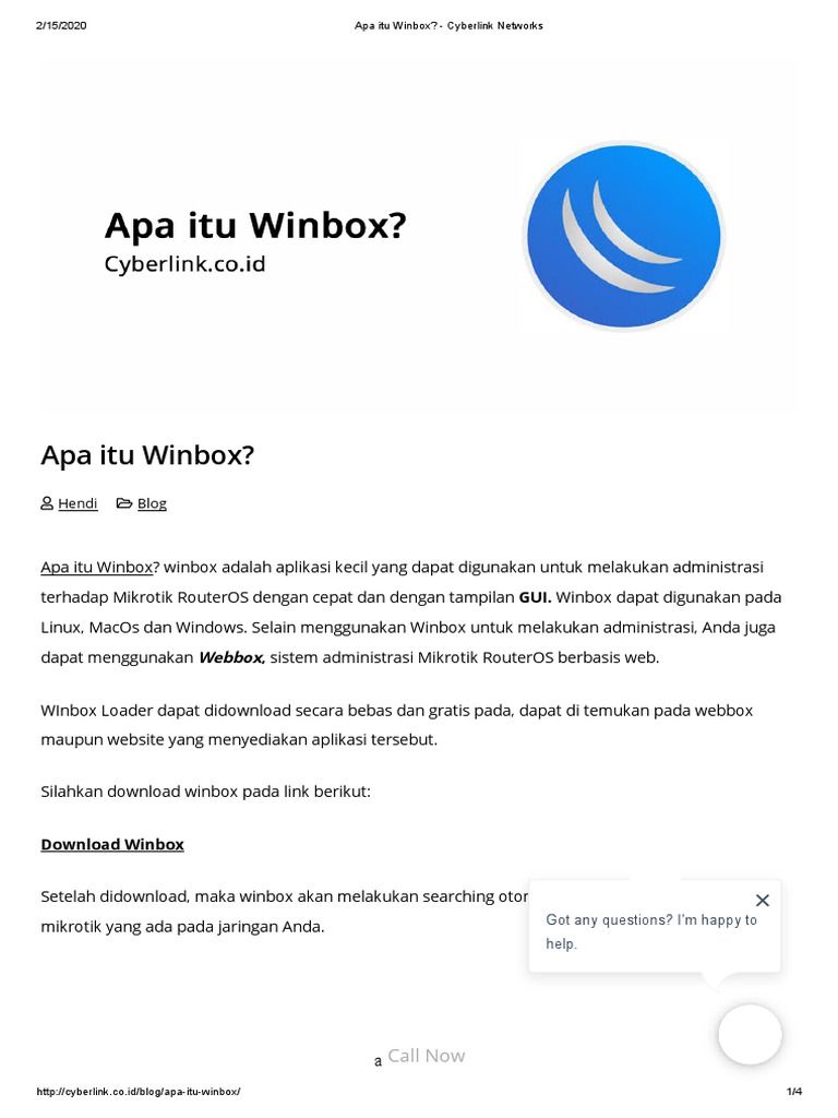 Pengertian dan Fungsi Winbox | PDF
