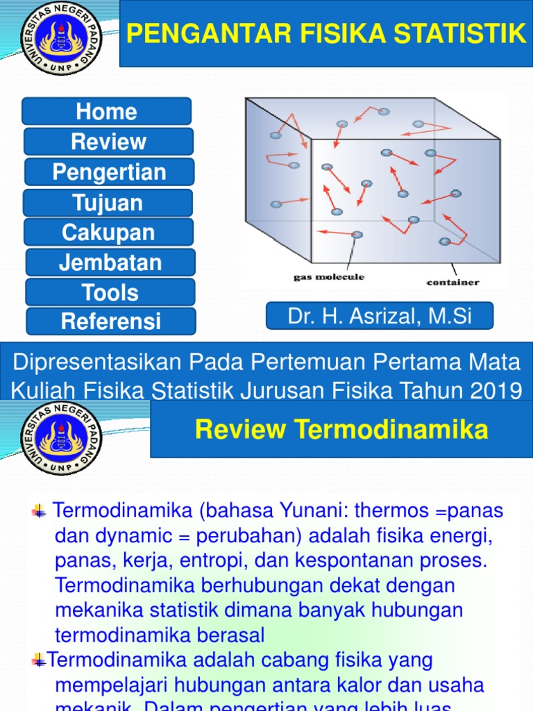Pengantar Fisika Statistik | PDF