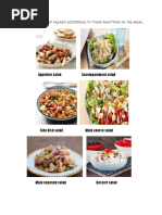 Classification of Salads by Ingredients | PDF