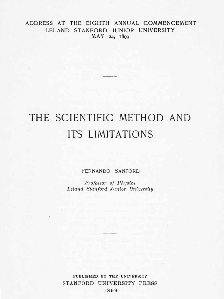 Stanford Professor Discusses the Scientific Method and Its Limitations ...