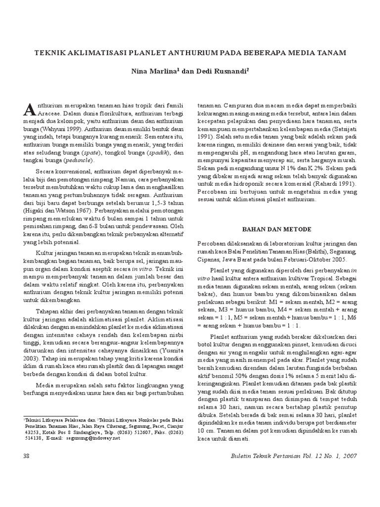 Metode-Aklimatisasi Arang PDF | PDF