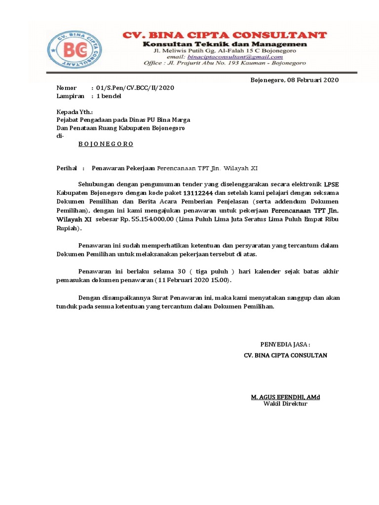 Surat Penawaran | PDF