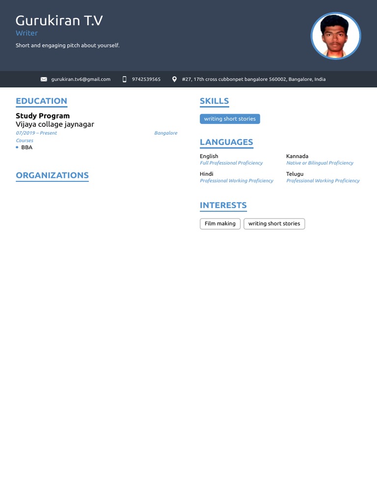 Gurukiran's Resume | PDF