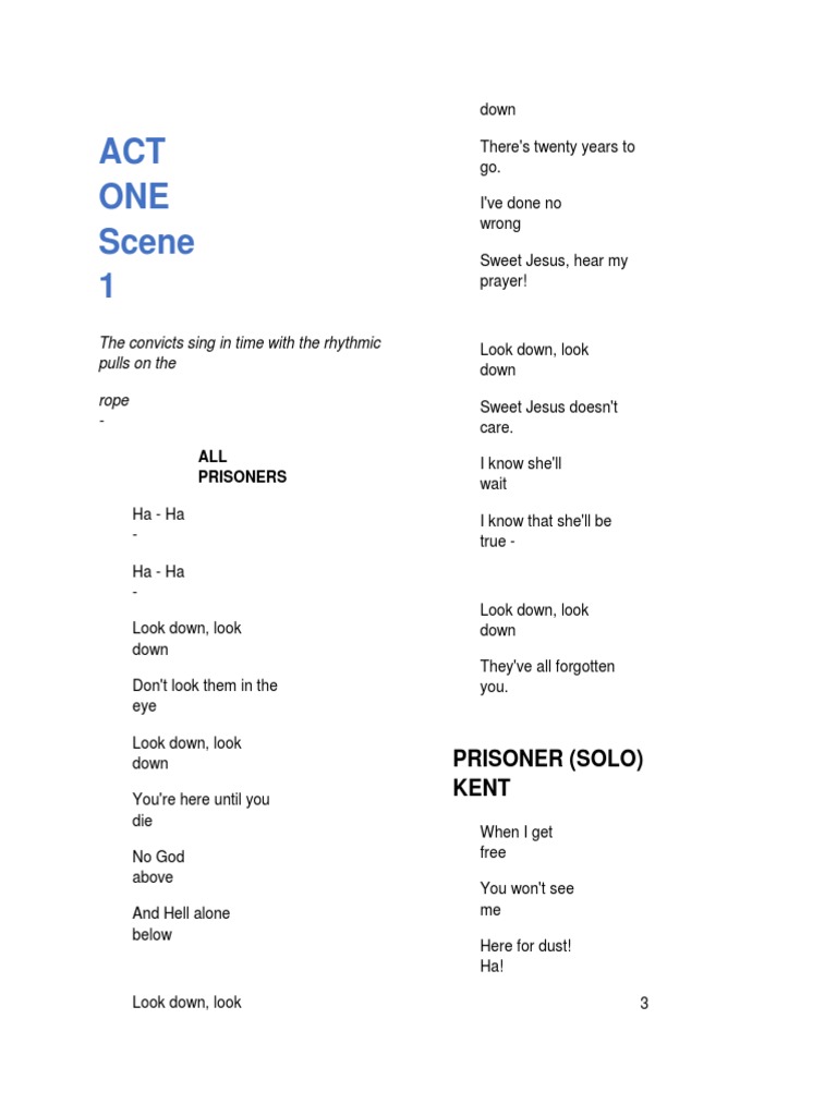 Les Miserables Script | PDF