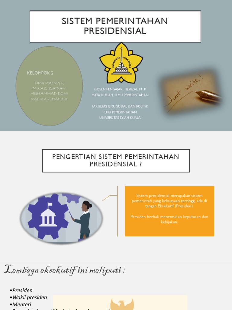 Sistem Pemerintahan Presidensial | PDF