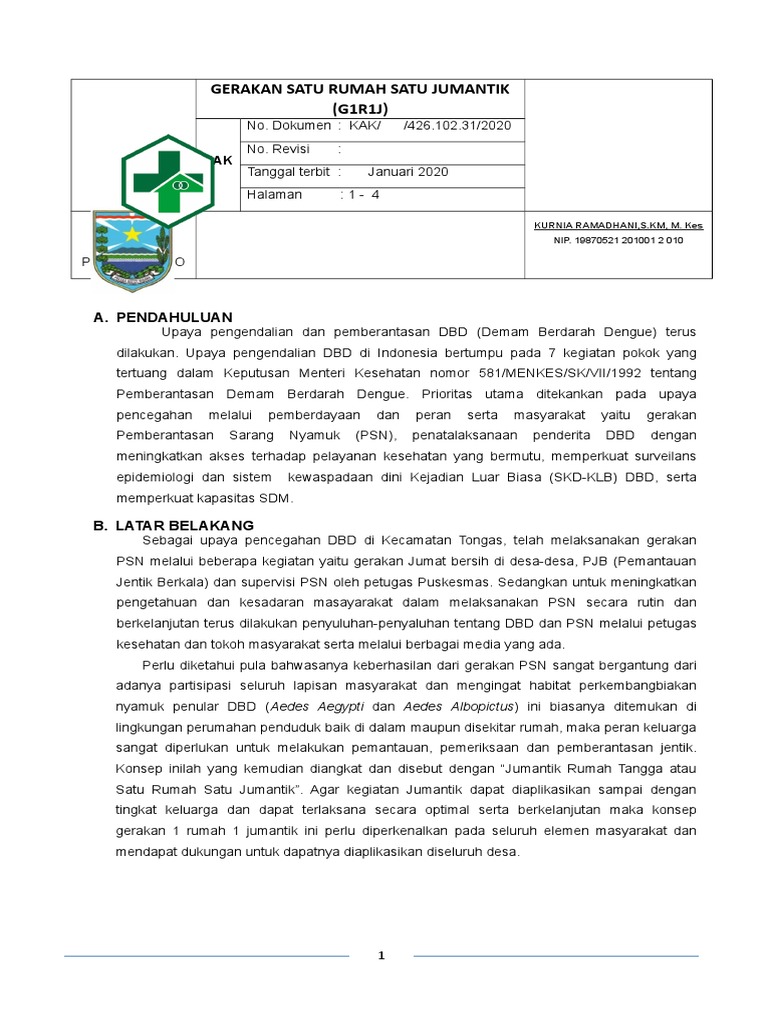 Kak Gerakan Satu Jumantik | PDF