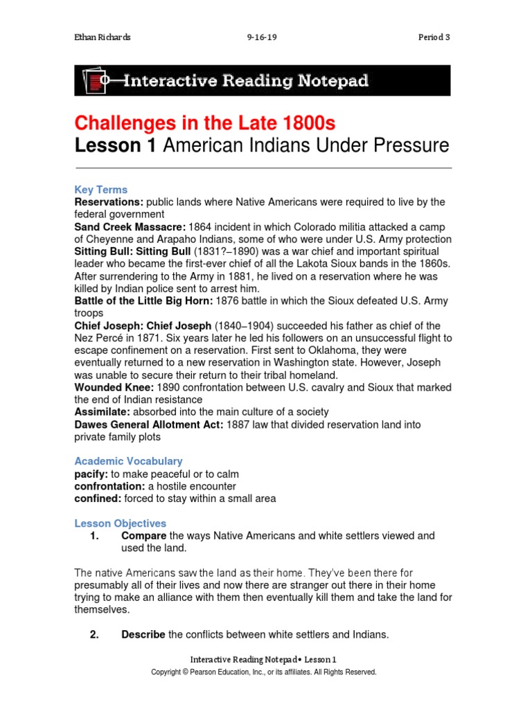 Topic 3 Lesson 1 Guided Reading | PDF