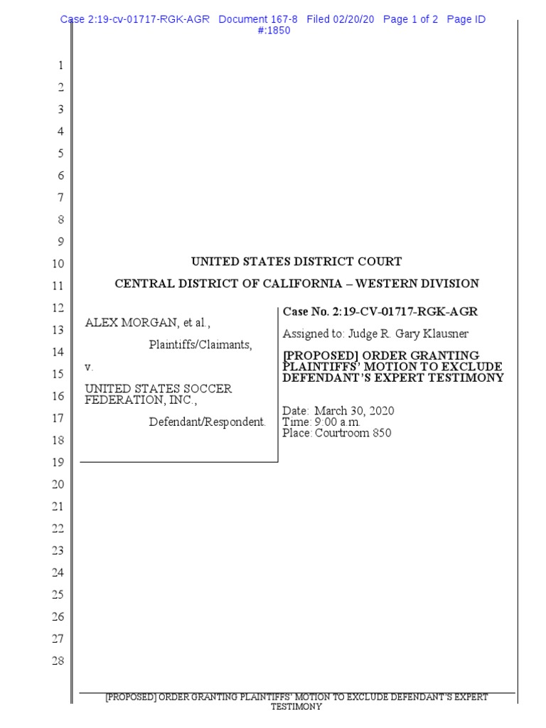 Motion to Exclude