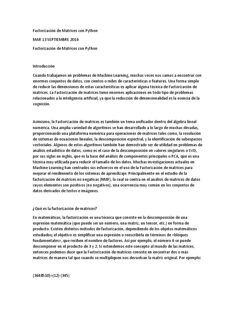 Metodo LU PYTHON | PDF