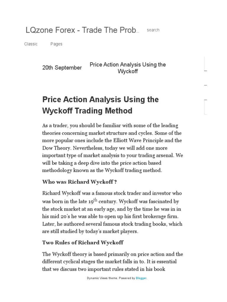 Priceaction Waycoff | PDF