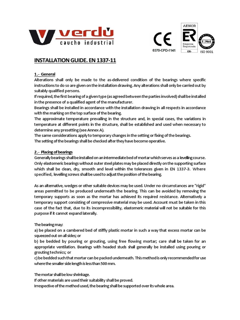 Installation Guide en 1337-11 | PDF