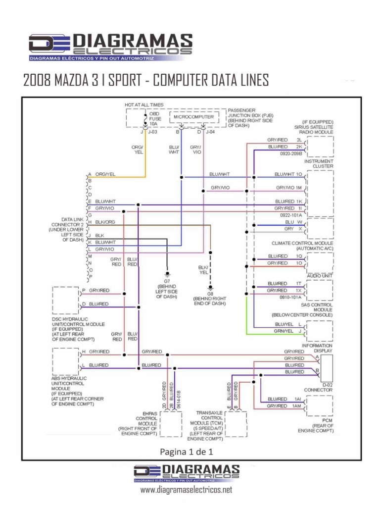 Diagrama Electrico Mazda 3 2010 Mazda 3 Wiring Diagram
