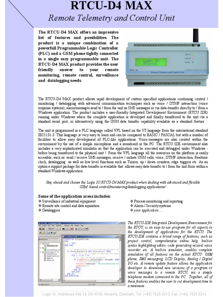 RTCU-D4 MAX - v201 | PDF