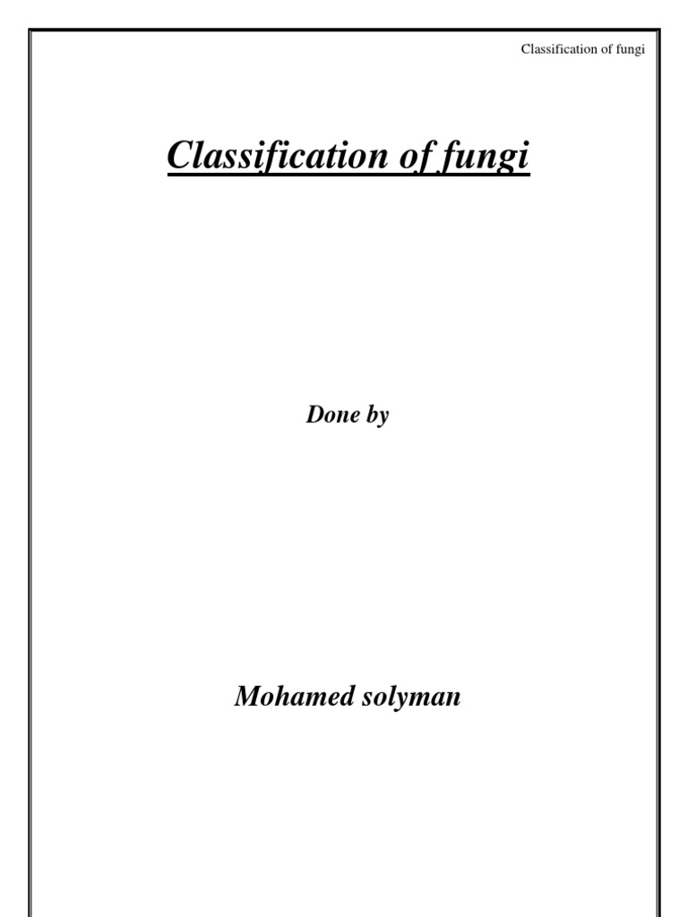 Fungal Classification | PDF | Ploidy | Fungus