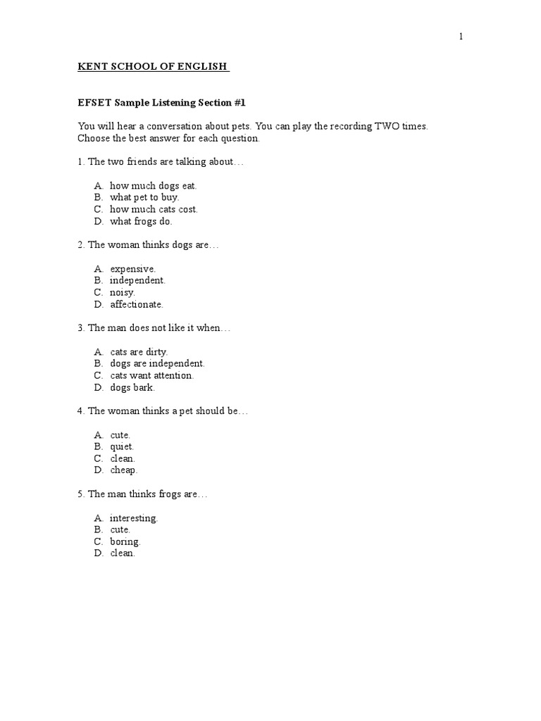 List Efset Easy | PDF