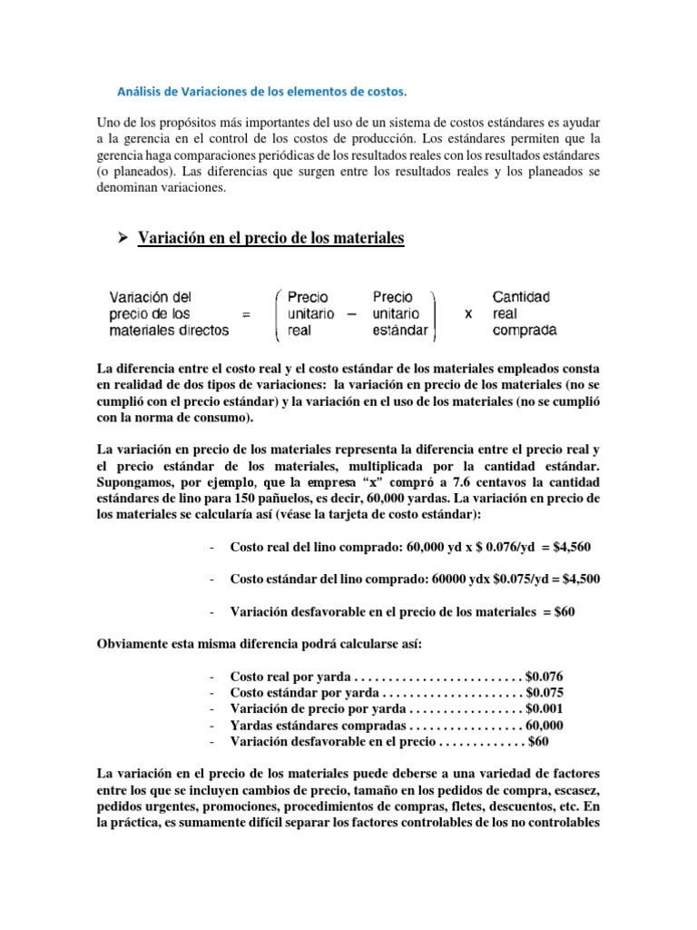 Variaciones Clase de Contabilidad | PDF