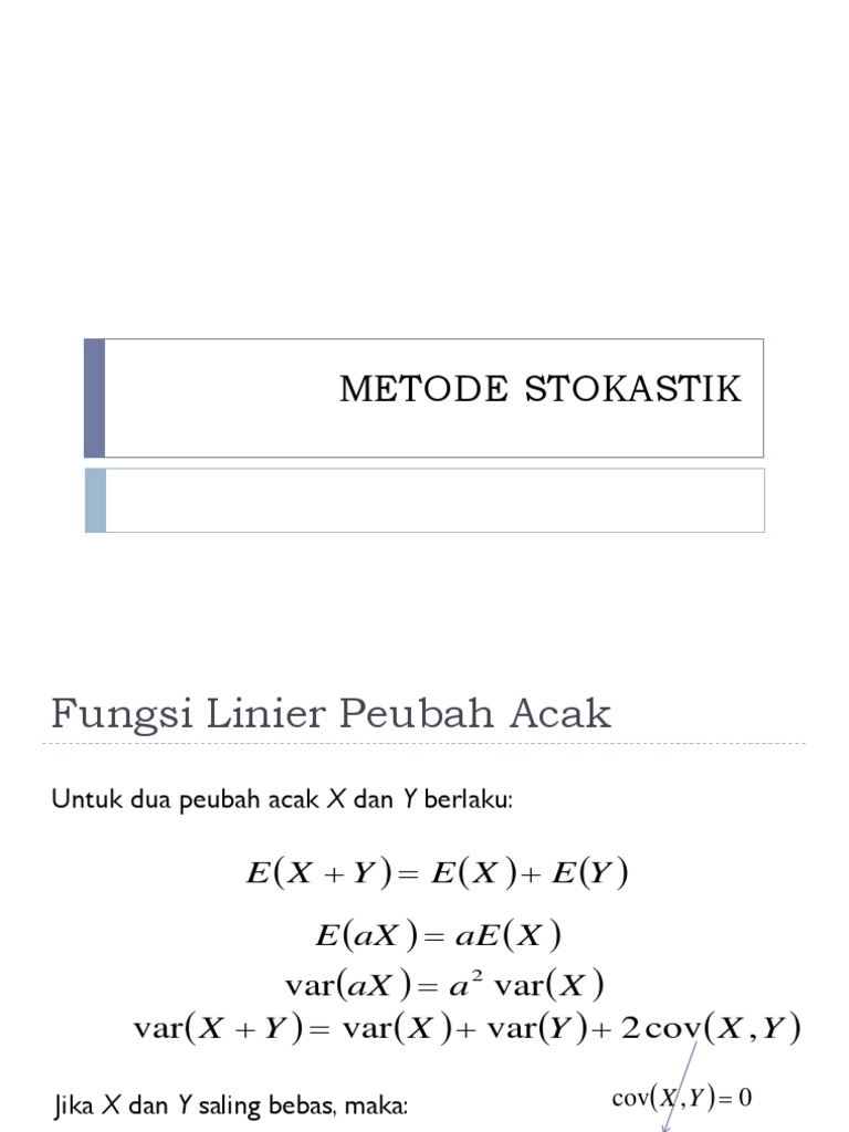 2 Metode Stokastik | PDF